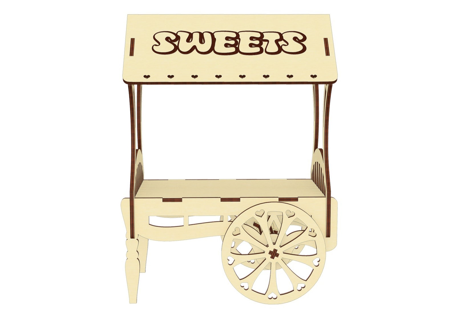 Sweet Cart, Svg Laser Cut File Glowforge Pattern - Etsy