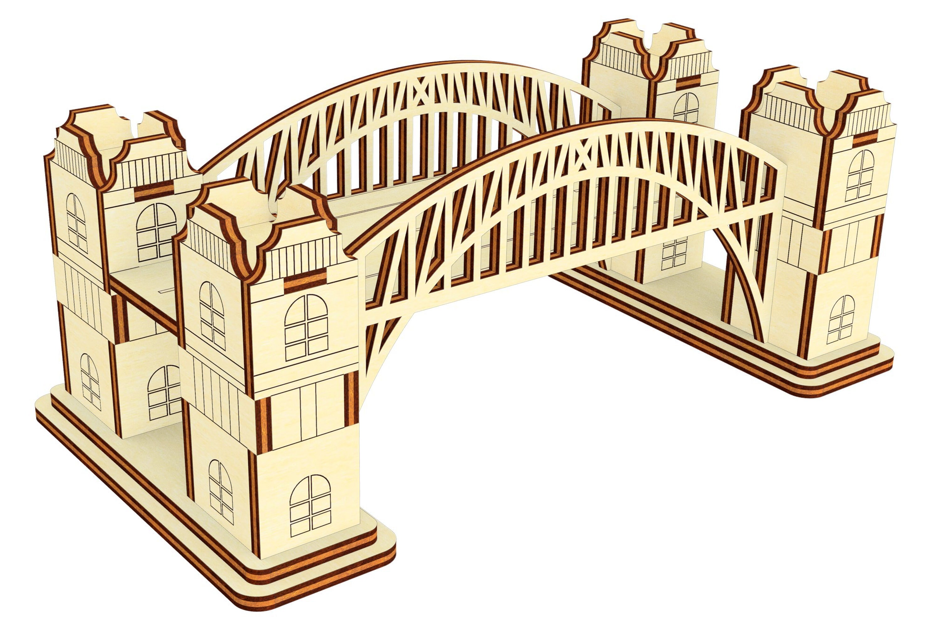 Bridges Miniature Laser Cut Files SVG Plan for Laser - Etsy Australia