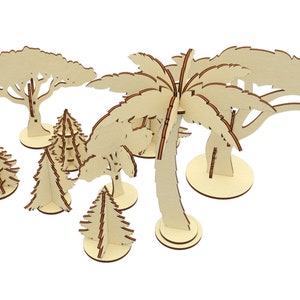 Forest - Laser Cut 3d Design, Glowforge Pattern, Christmas Tree - Etsy