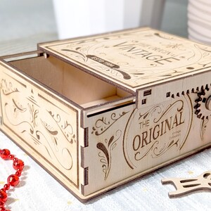 Mechanical Gear Box – Laser Cut File, Vintage Style SVG Plywood Project ...