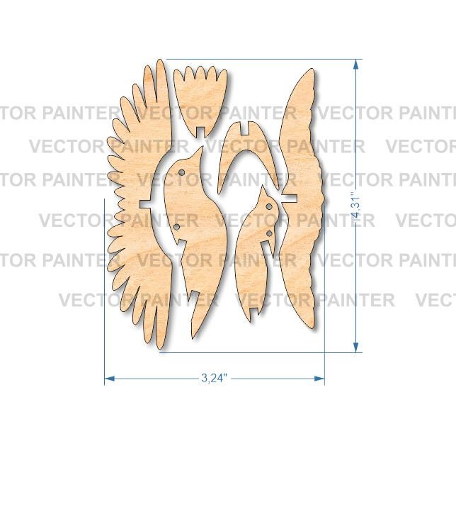 Laser Cut Birds Svg Bird Plywood Laser Engraved Mother Day Dxf - Etsy ...