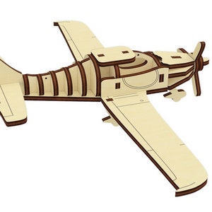 Airplane Model - Laser Cut File, Digital Vector Plan for Cutting ...