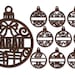 Name Ornament Christmas Laser Cut Files SVG DXF Plans for - Etsy