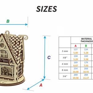 Santa Claus House - Laser Cut File, SVG Plan for Glowforge and Cutting ...