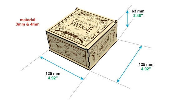 Cnc Plans Box Template Laser Cut Box Cnc Wood Box Template, 57% OFF