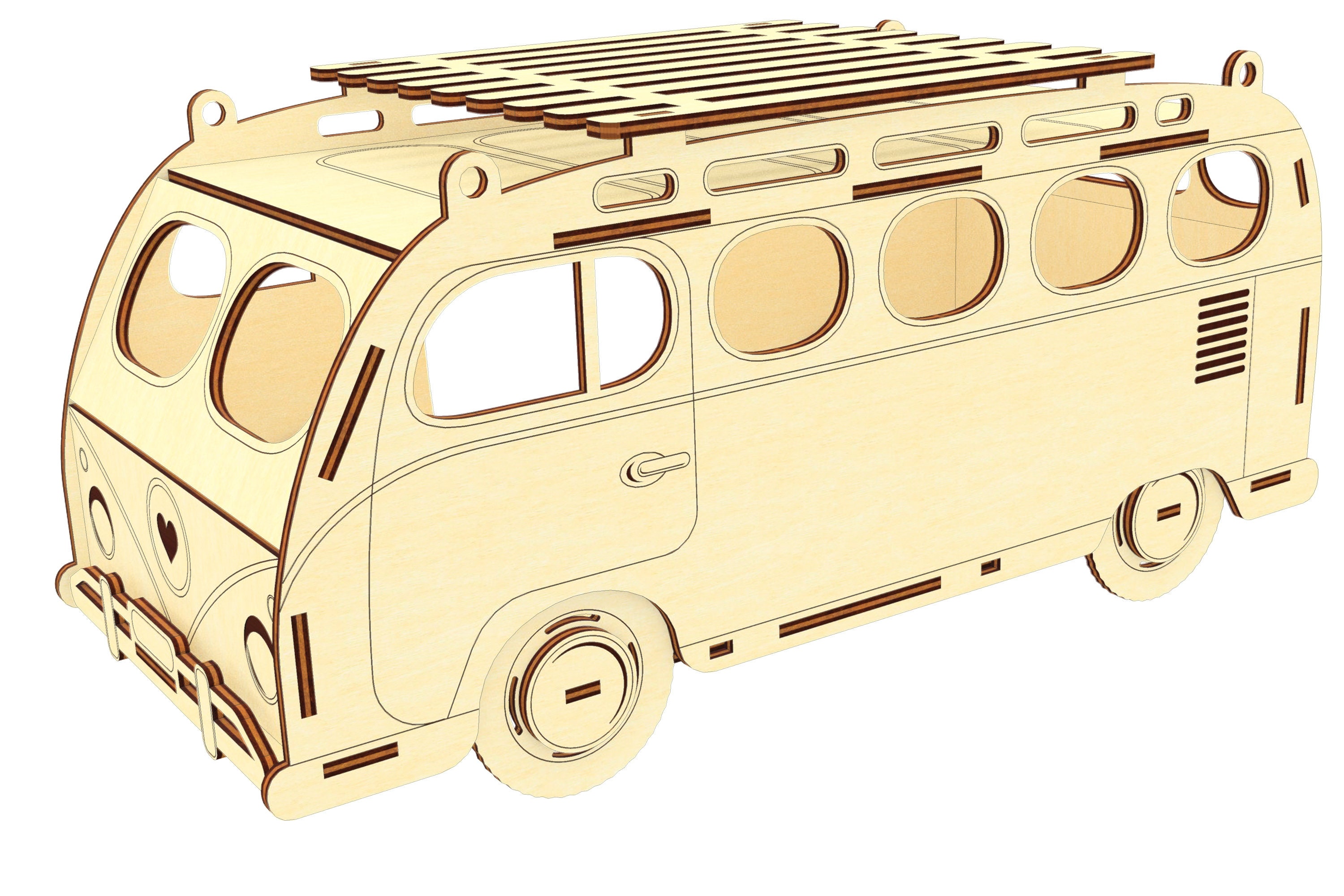 Camper car birdhouse laser cut files Glowforge svg | Etsy