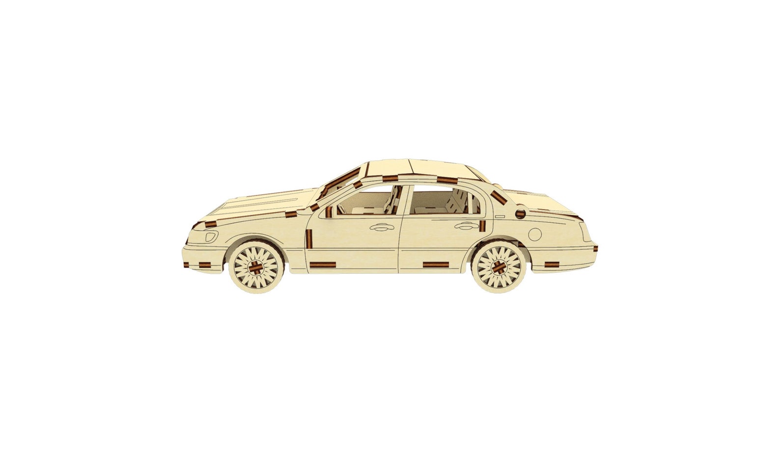 Wooden Car Model - Laser Cut File, Vector DIY Project (digital Download ...