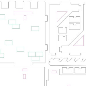 Castle Wall - Laser Cut Files, Glowforge Pattern - Etsy