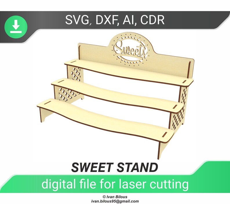 Sweet Stand File for Laser Cut Files Cupcakes Stand Dxf Plan - Etsy