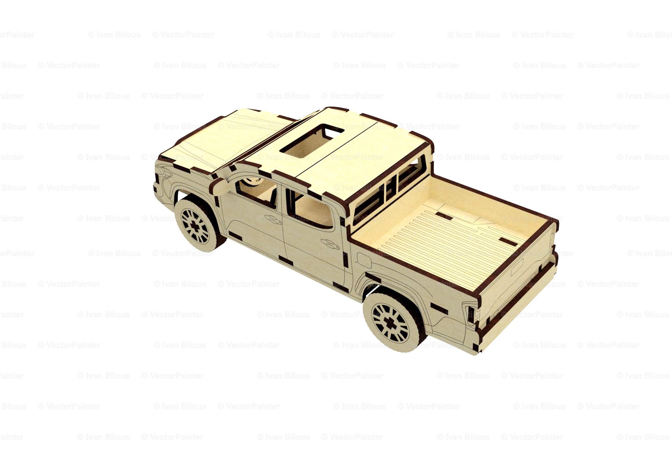 Glowforge Svg Laser Files Car Dxf Files for Laser Cut Pick up | Etsy