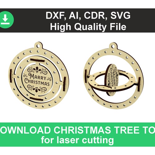 Christmas Tree Files for Laser Cnc Vector Standing Christmas | Etsy