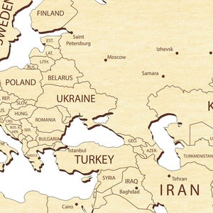 World Map - Laser Cut File, Laser Engraving Pattern - Etsy