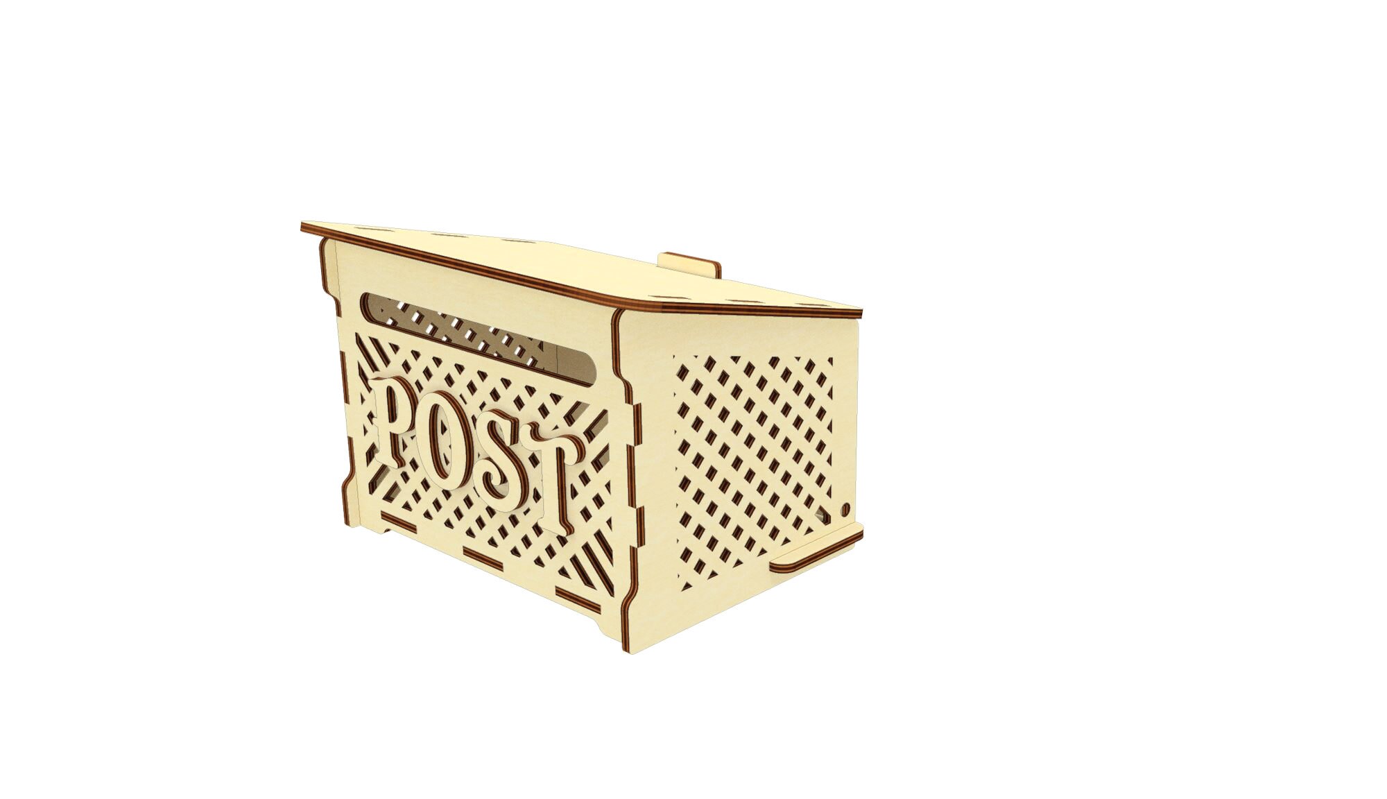 Post Box Dxf Files for Laser Cut Files Cnc Plan Post Basket - Etsy