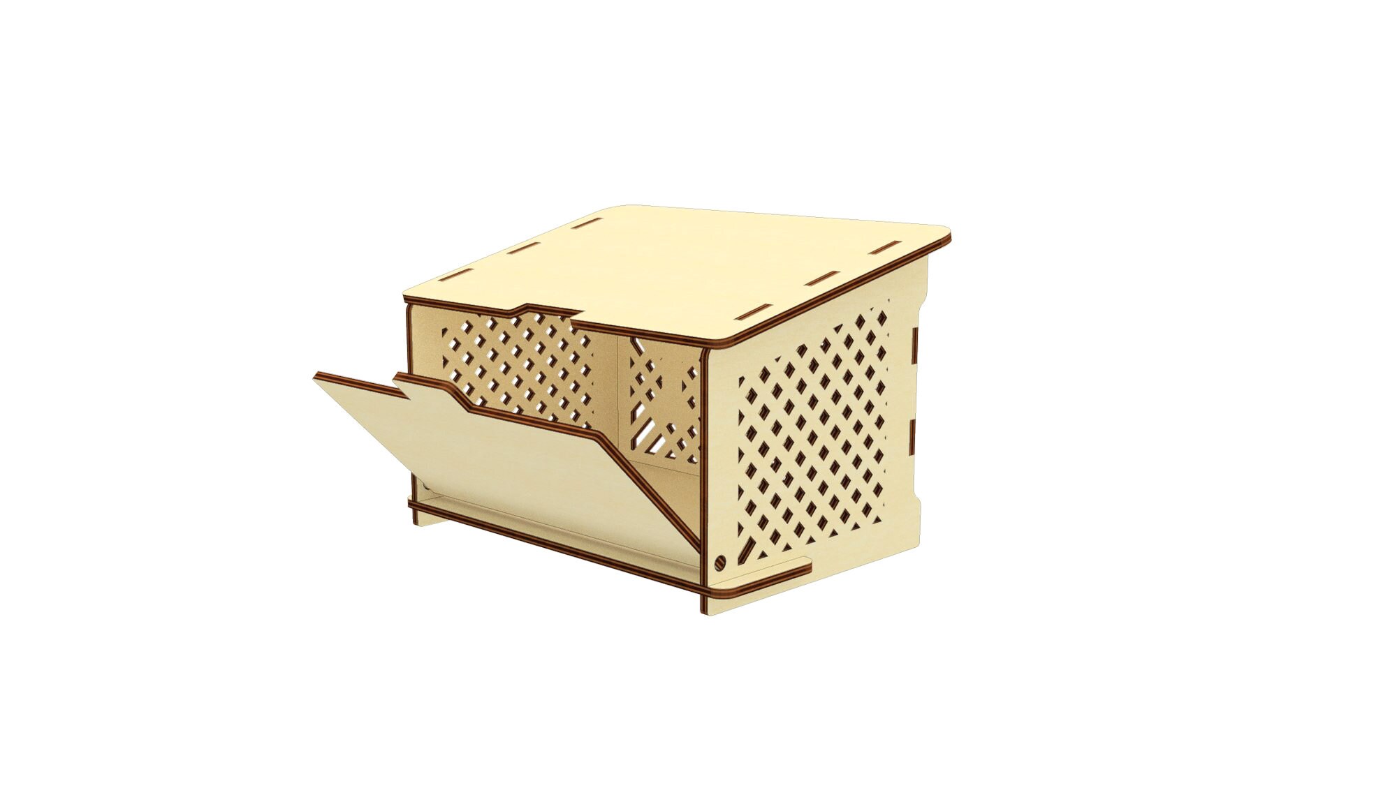 Post Box Dxf Files for Laser Cut Files Cnc Plan Post Basket - Etsy