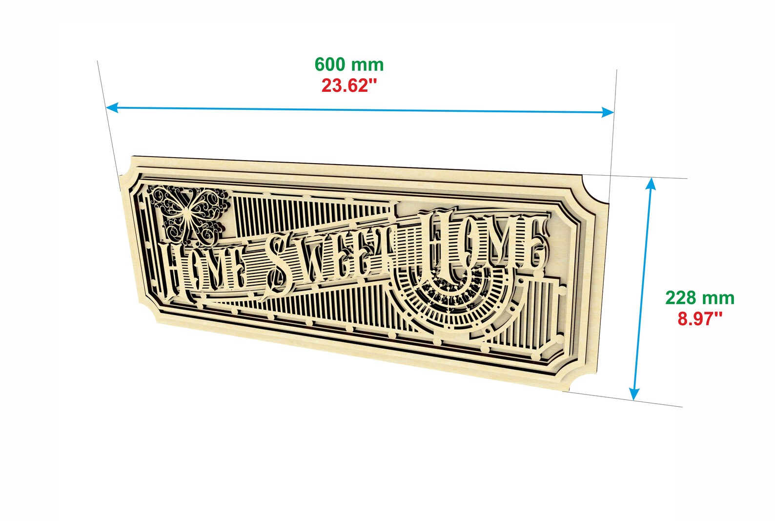 Laser Cut Home Sweet Home Dxf File for Laser Invitation Svg Files for ...
