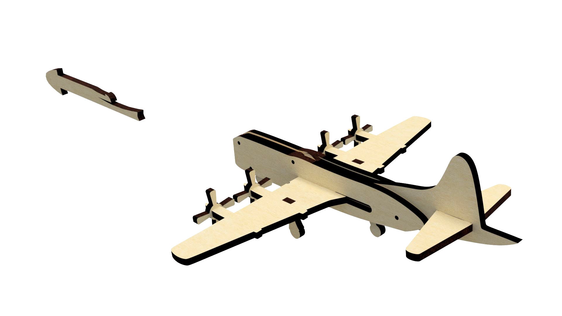 Airplane Svg Cut File Glowforge Airplane Dxf Files for Laser | Etsy