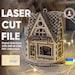 Santa Claus House - Laser Cut File, SVG Plan for Glowforge and Cutting ...