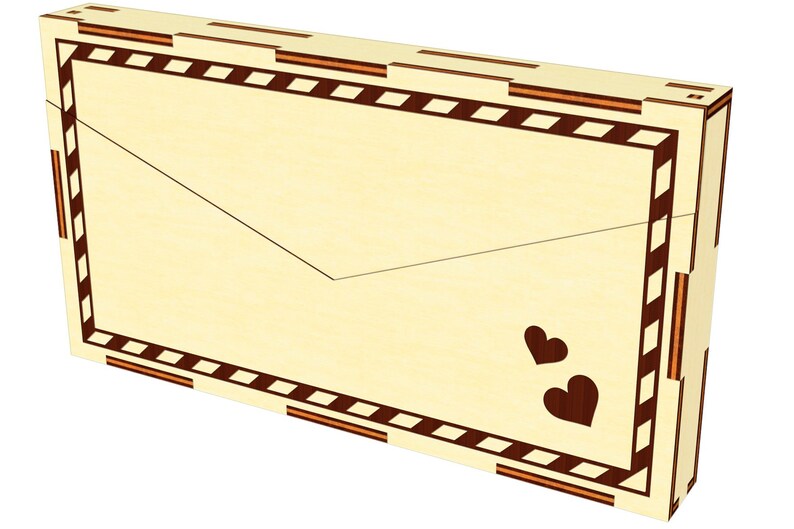 Cash Envelope Laser Cut File Wedding Gift Box Pattern - Etsy