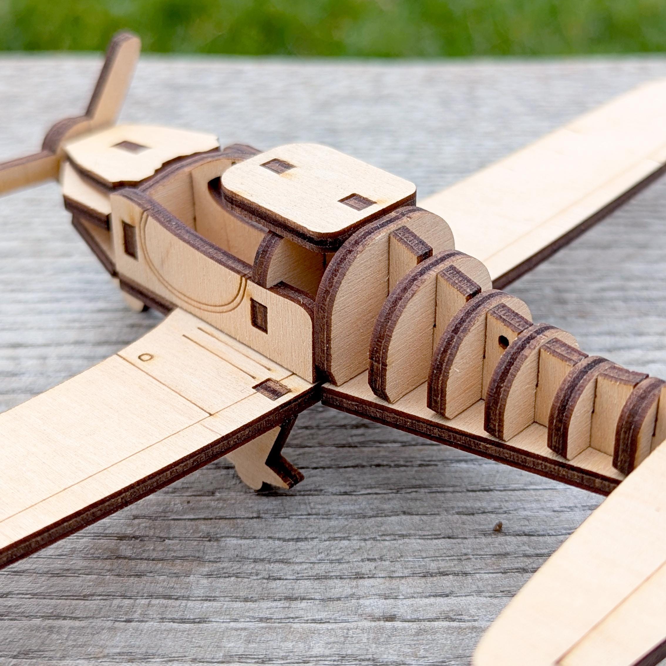 Airplane Model - Laser Cut File, Digital Vector Plan for Cutting ...