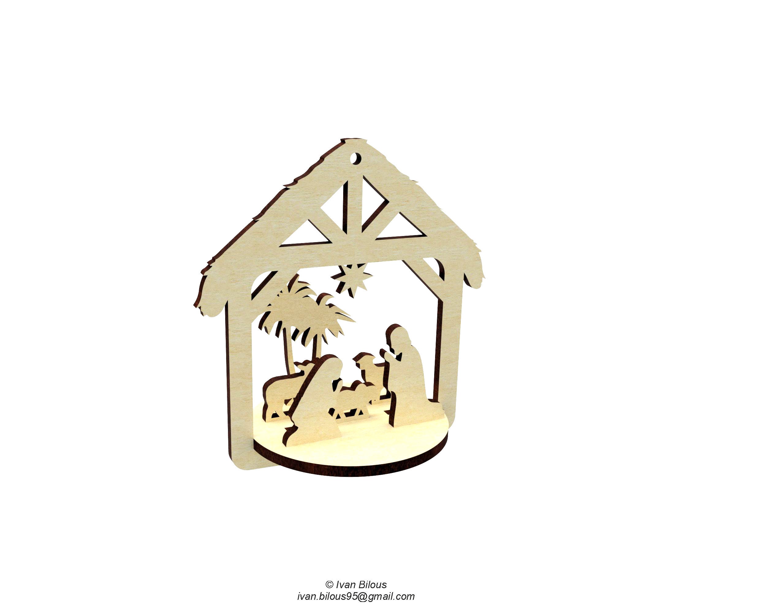 Laser Cut Nativity Scene Dxf Files for Laser Files Jesus Dxf - Etsy ...