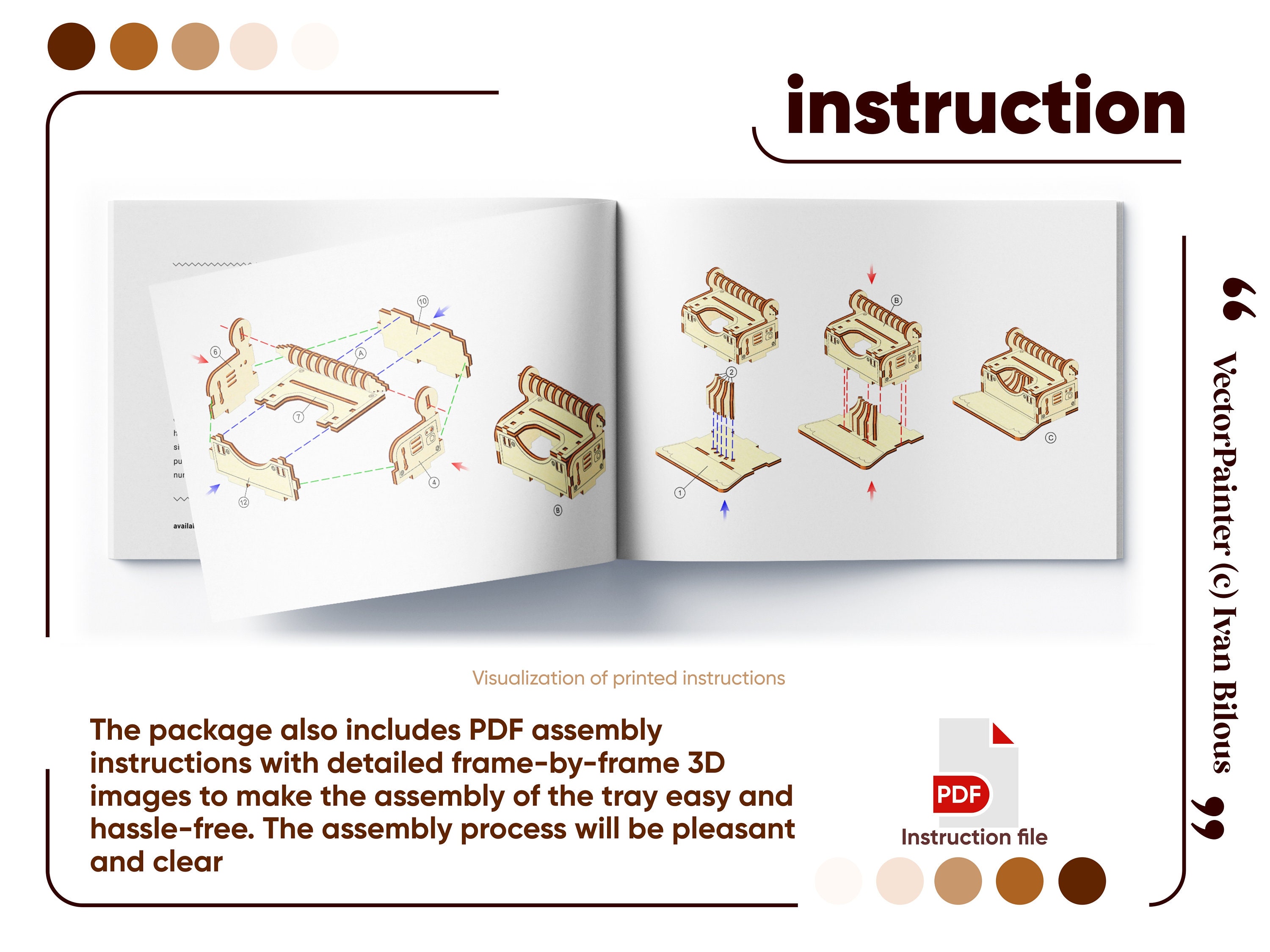 Typewriter SVG Laser Cut File 3d Puzzle Miniature Ready Made - Etsy ...
