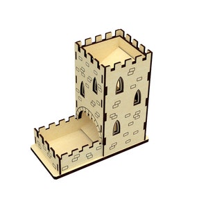 Dice Tower - Laser Cut Files, Glowforge SVG Pattern, Digital Download ...