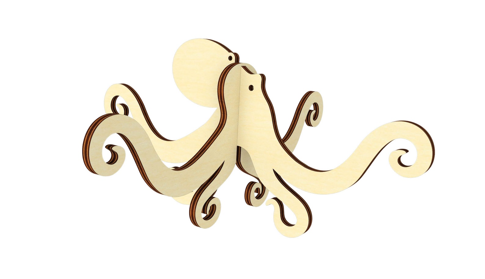 Laser Cut Octopus Dxf File Hanging Toys Pattern for Laser - Etsy