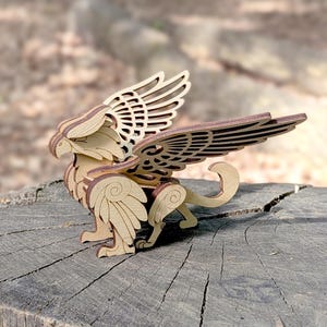 Gryphon - Laser Cutting File, Magic Fantasy Creature Plywood DIY ...