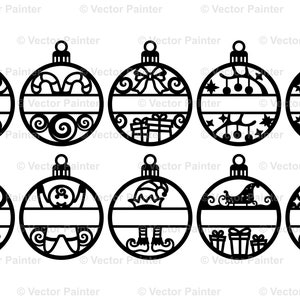 Name Ornament Christmas - Laser Cut Files, SVG DXF Plans for Laser ...