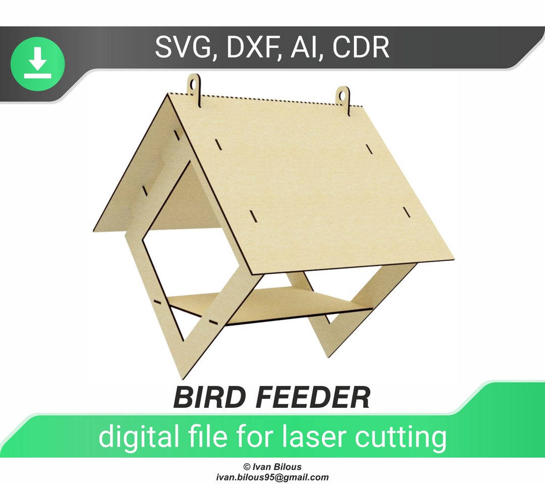 Bird Feeder Laser Cutting File, CNC Plan - Etsy