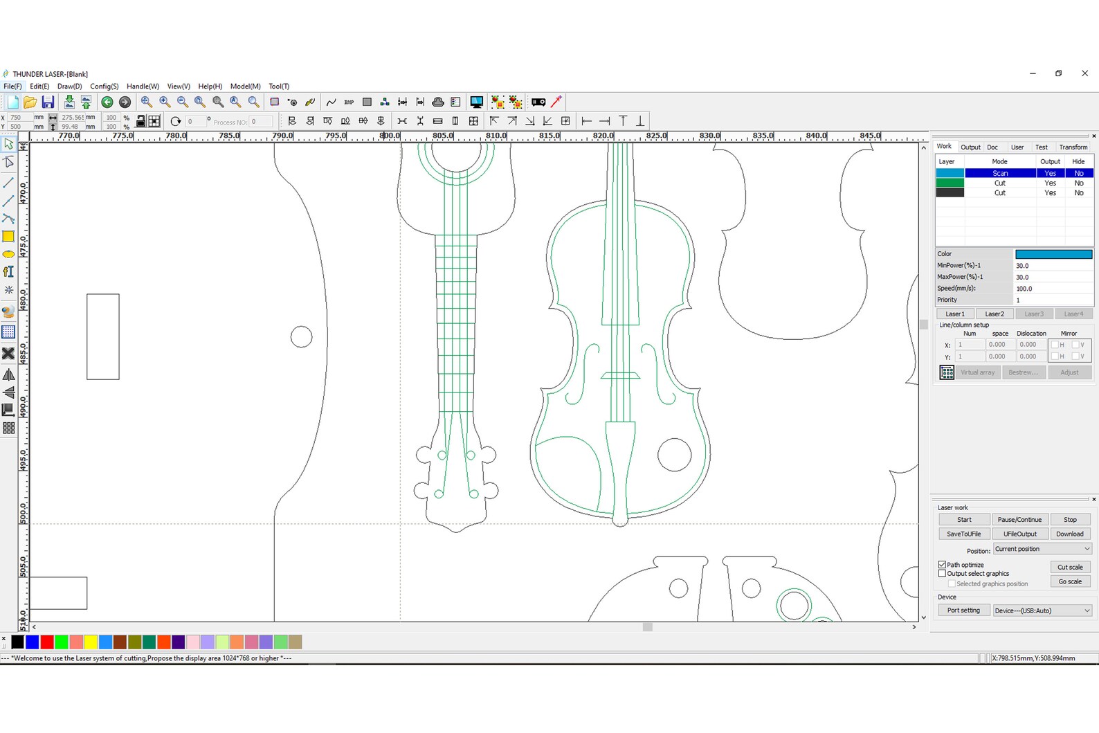 Music Instruments Keychain Laser Cut Files, SVG Guitar Ukulele Violin ...