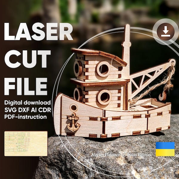 Laser Cut Ship Boat - Etsy