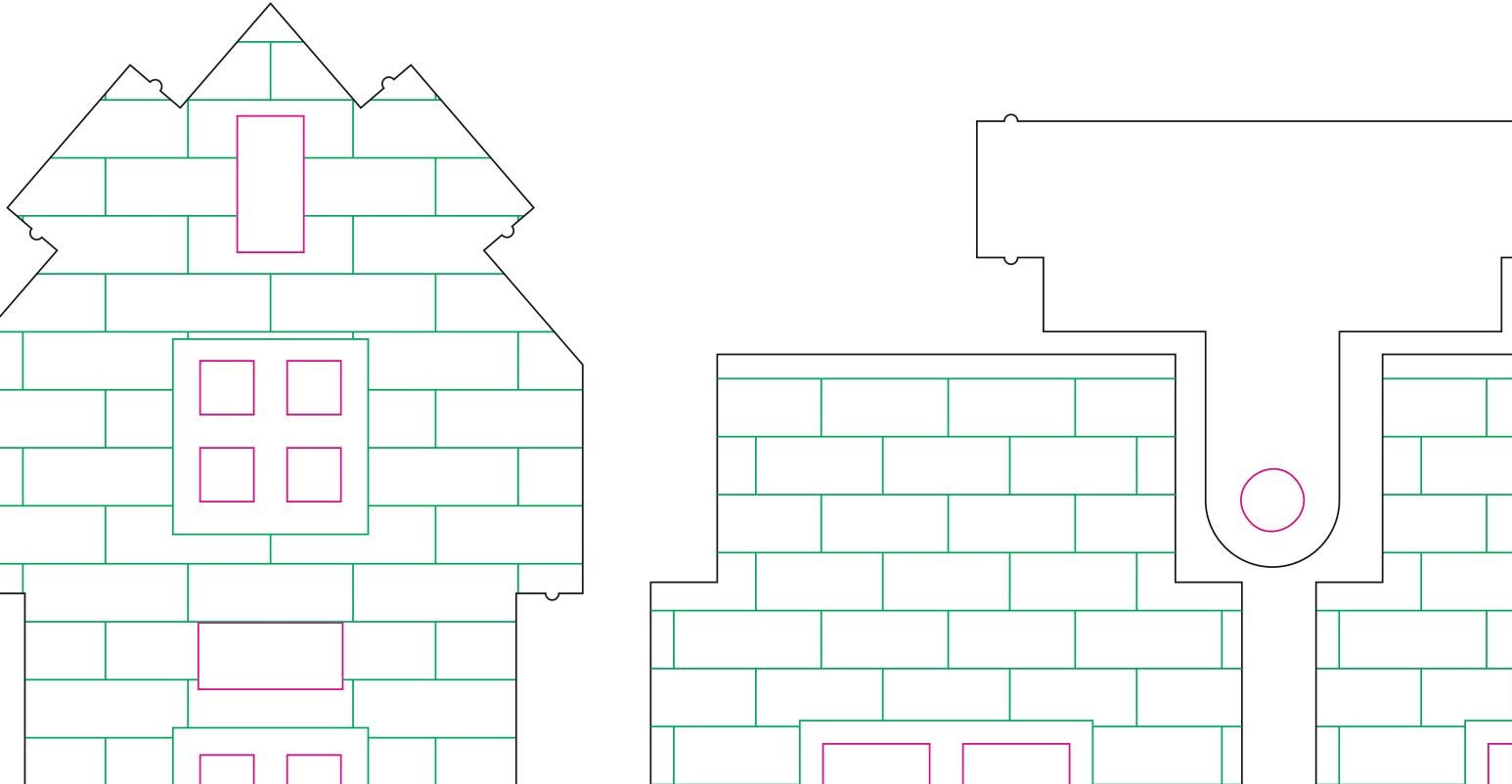 Christmas house dxf files for laser files glowforge svg | Etsy