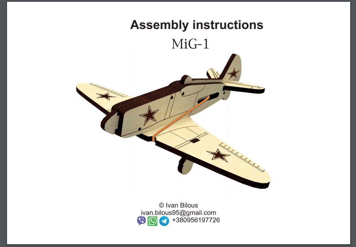 Laser cut model dxf files for laser template airplane dxf | Etsy