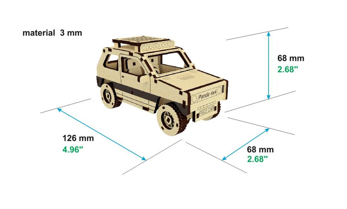 Car 3d Laser Files Glowforge 3d Laser Design Car SVG Laser - Etsy