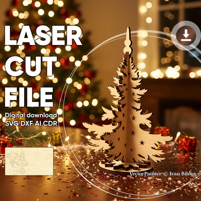 Choinka dxf - Etsy Polska