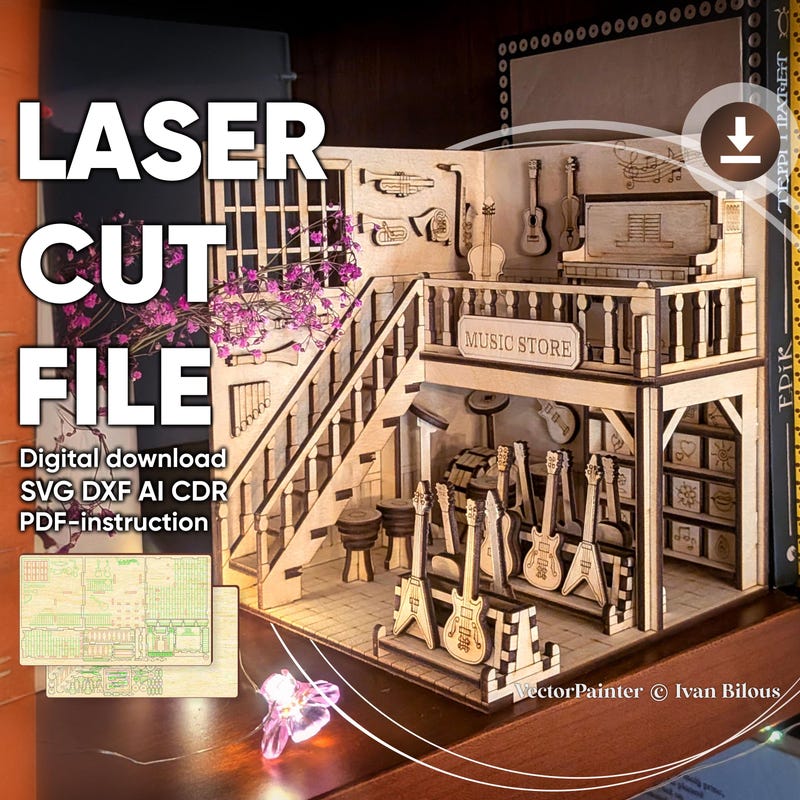 Book Nook Music Shop - Etsy UK