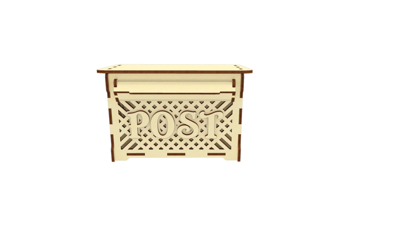 Post Box Laser Cut File Mail Box for Letters Digital Plan - Etsy