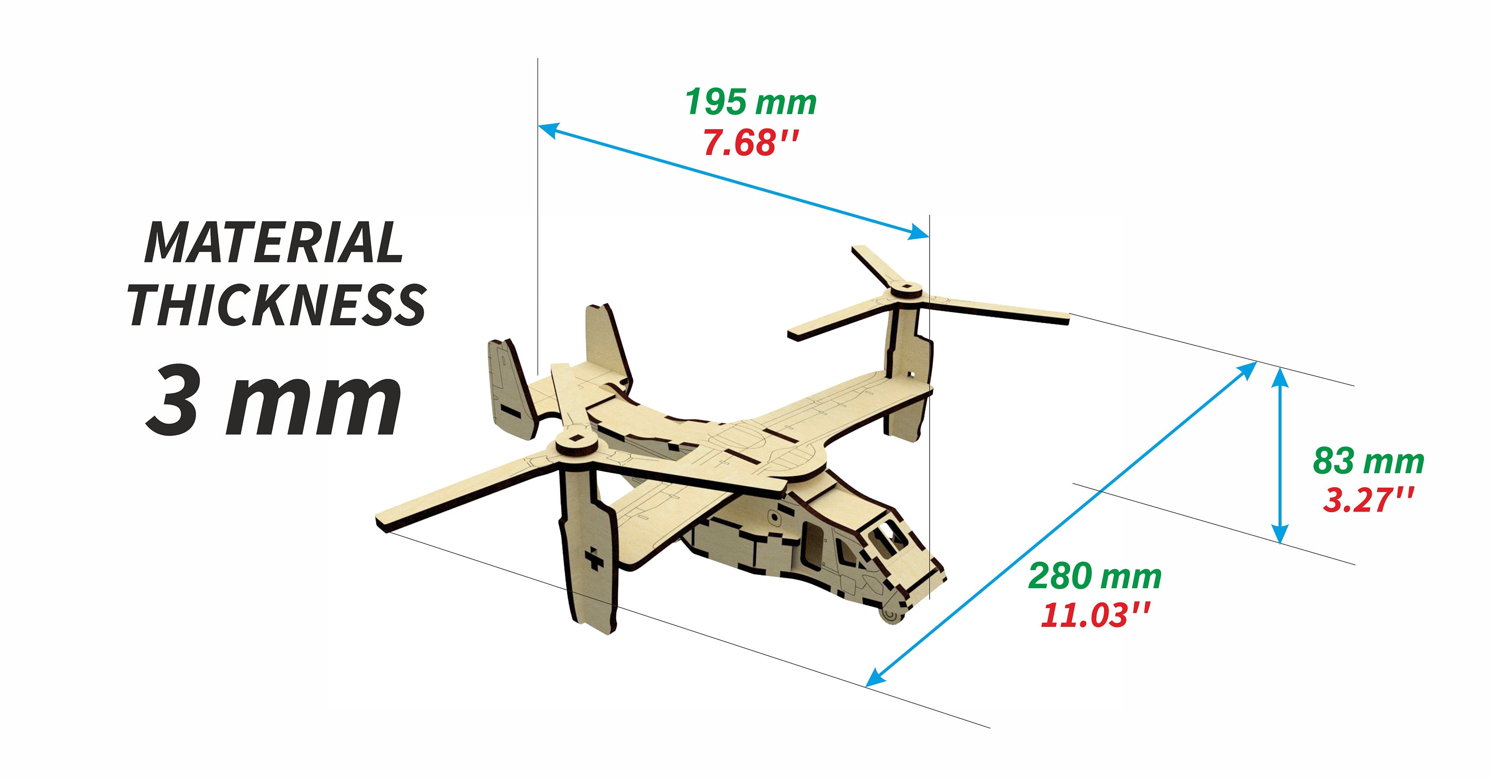 Plywood Laser Cut Airplane Dxf Files for Laser Template Svg | Etsy