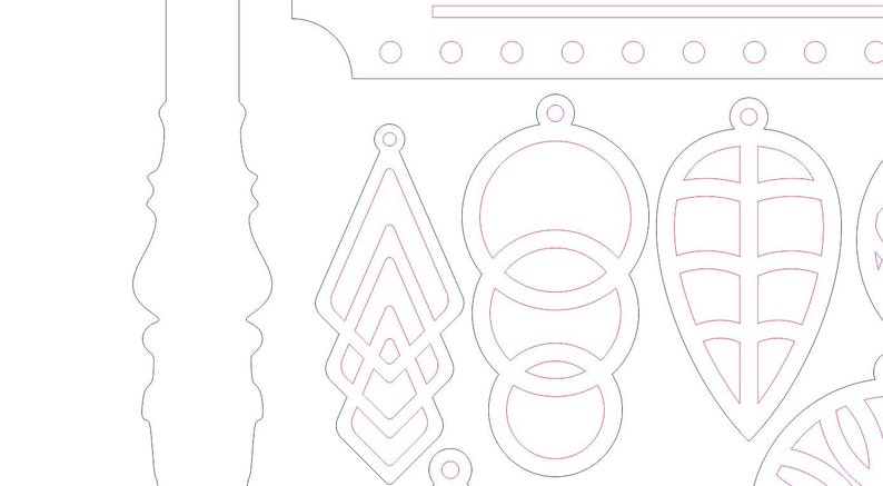 Laser Cut Earrings Dxf Stand Laser Files Earrings Stand - Etsy