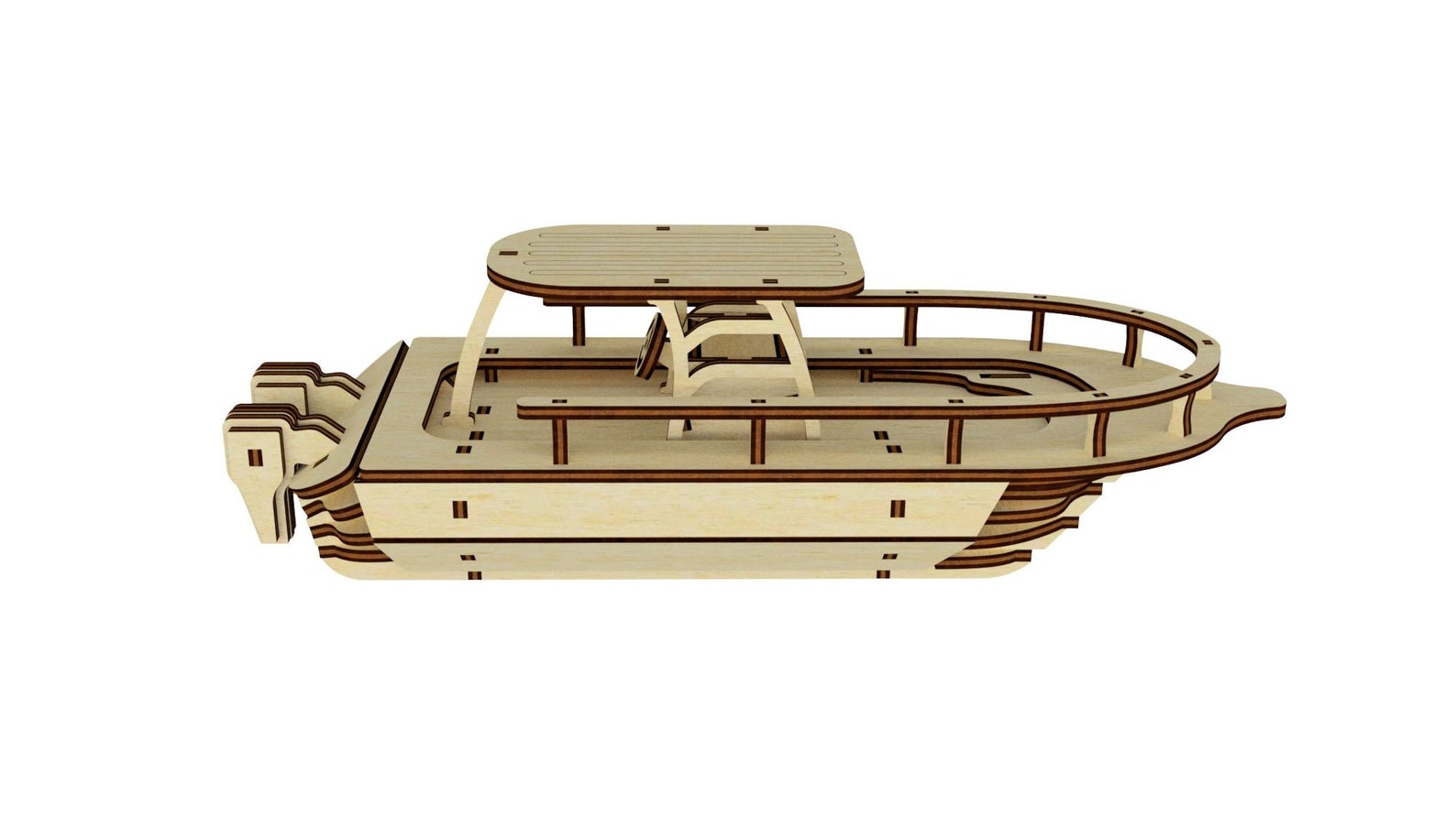 Ship Boat - SVG Laser Cut File, 3d Puzzle Plan for Laser Cutting ...