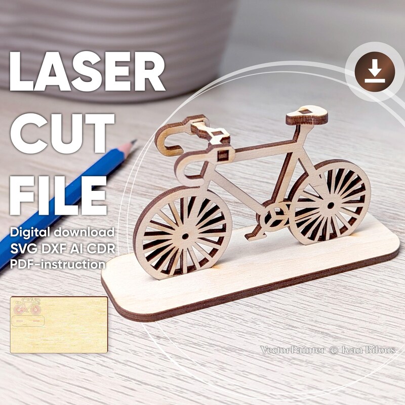 3d Bike Dxf Laser - Etsy