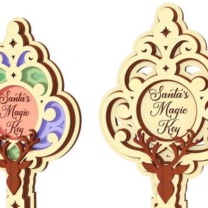Santa's Magic Key - SVG Laser Cut File, Digital Plan for Cutting ...