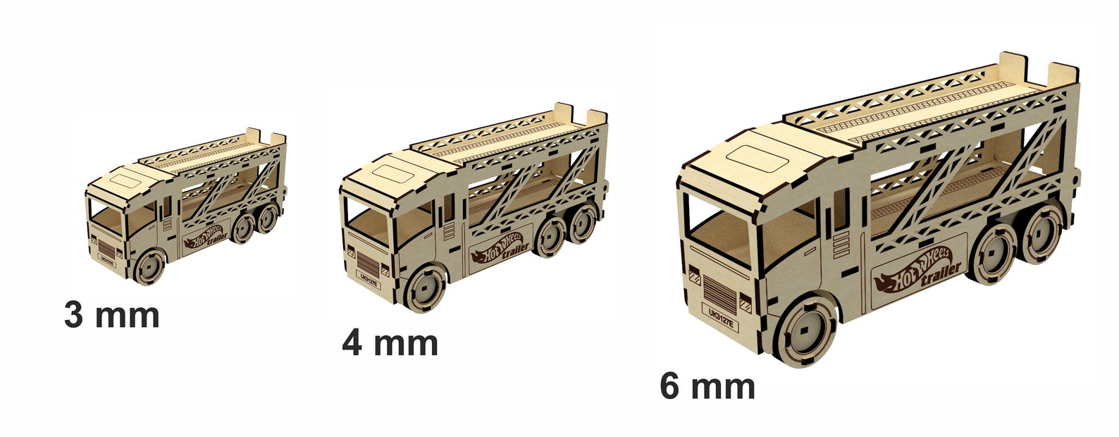 Truck for Collection Cars Laser Cut File SVG Pattern - Etsy