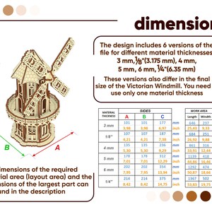 Windmill Laser Cut File – SVG DXF Template for Wooden DIY Project and ...