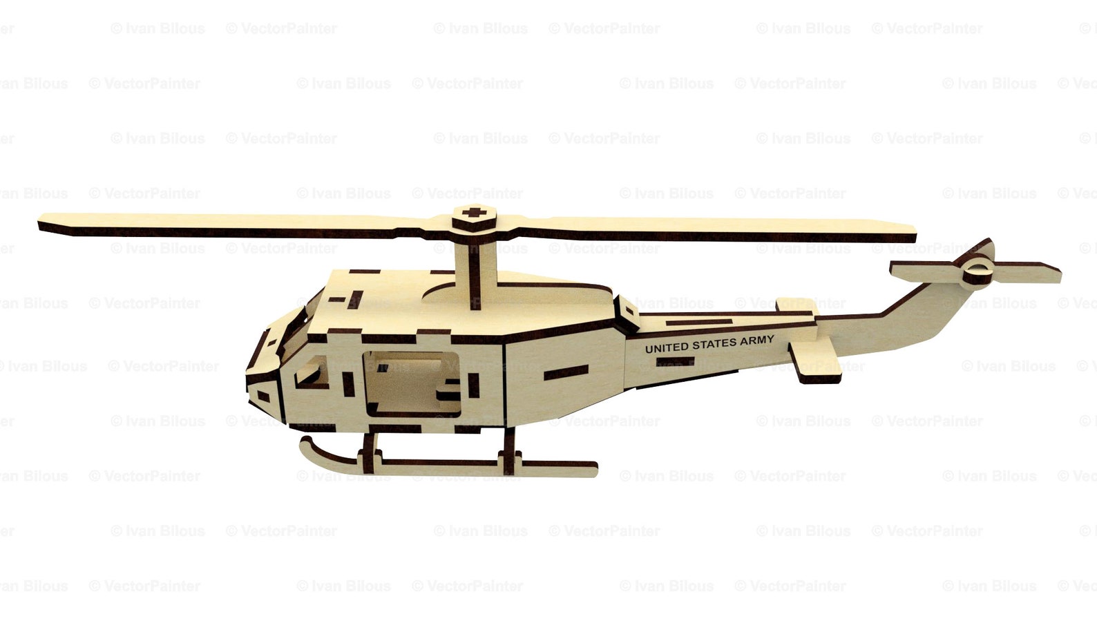 Helicopter Laser Cut Model Dxf Files for Laser Engraved | Etsy
