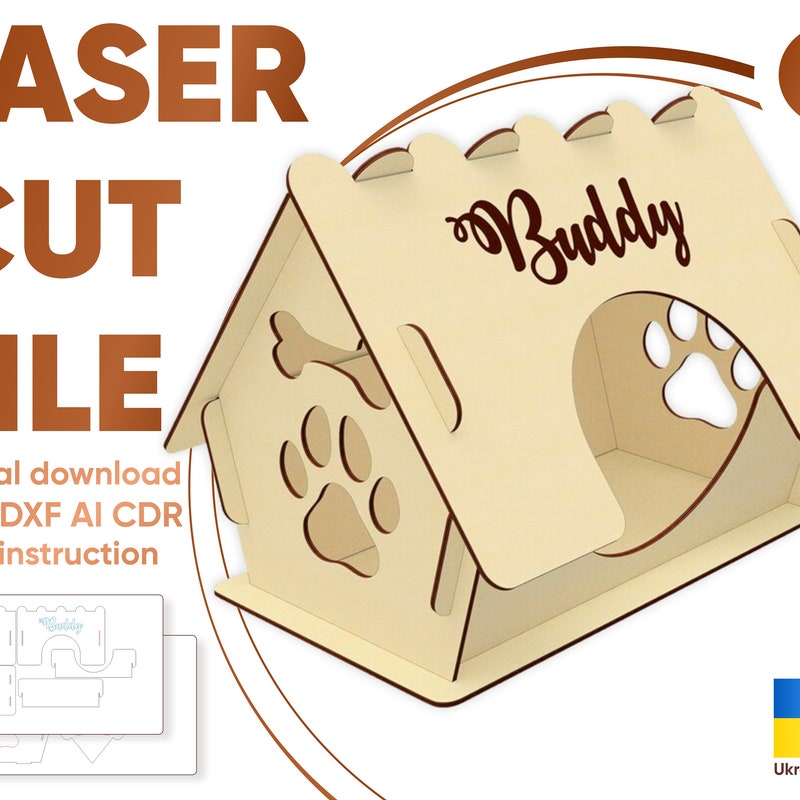 Gingerbread Wood Dog - Etsy