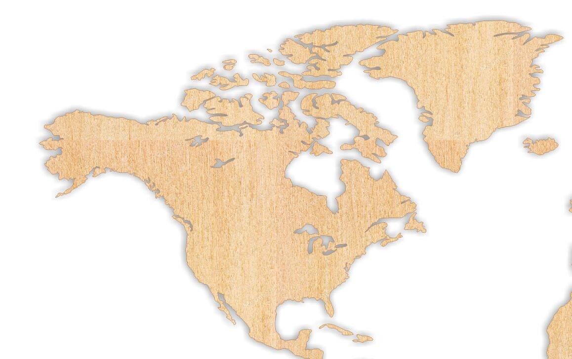 World Map SVG Vector Laser Cut File World Shape Outline - Etsy UK