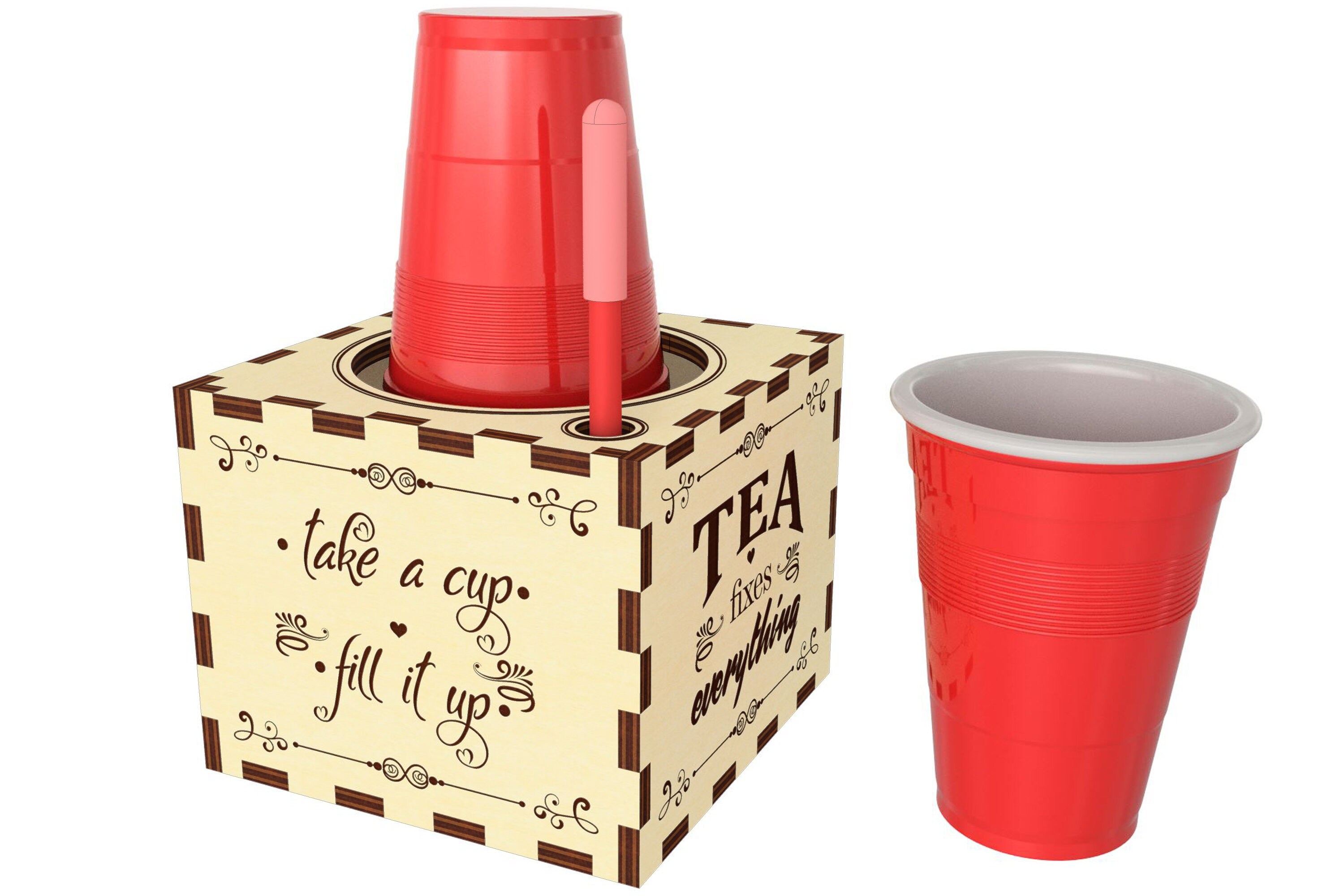 solo-cup-holder-svg-laser-cut-file-glowforge-pattern-cup-etsy-canada