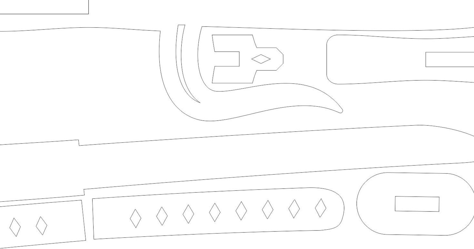 Ninja Set - Sword Laser Cut Files, Glowforge SVG Plan for Cutting ...